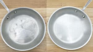 30-Second Trick to Remove White Spots From Stainless Steel Pans