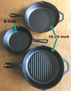 What Size Cast Iron Skillet Should You Buy? (Comparison Chart)