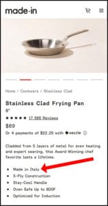 Where Is Made In Cookware Made? (Breakdown by Product) - Prudent Reviews