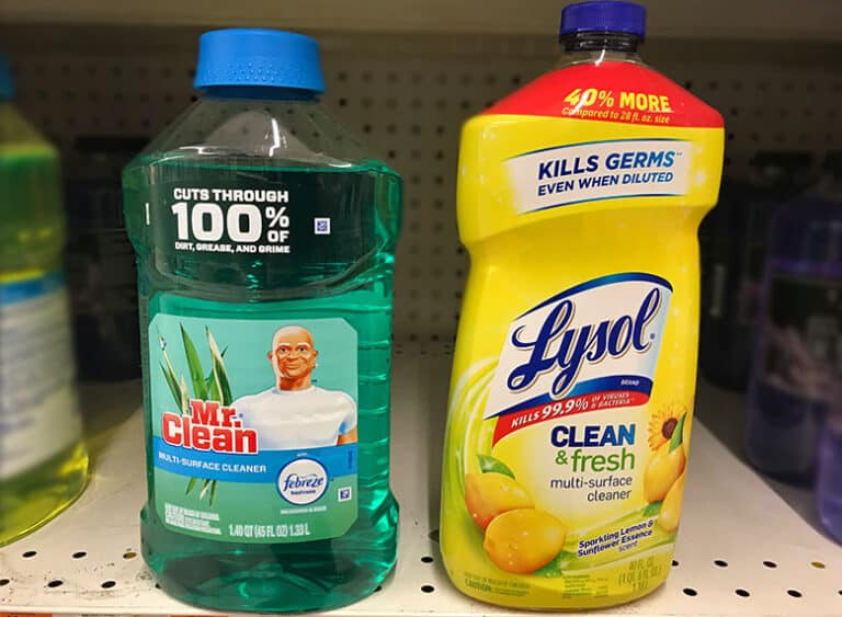 Mr. Clean vs. Lysol (Which Cleaners Are Better?) - Prudent Reviews